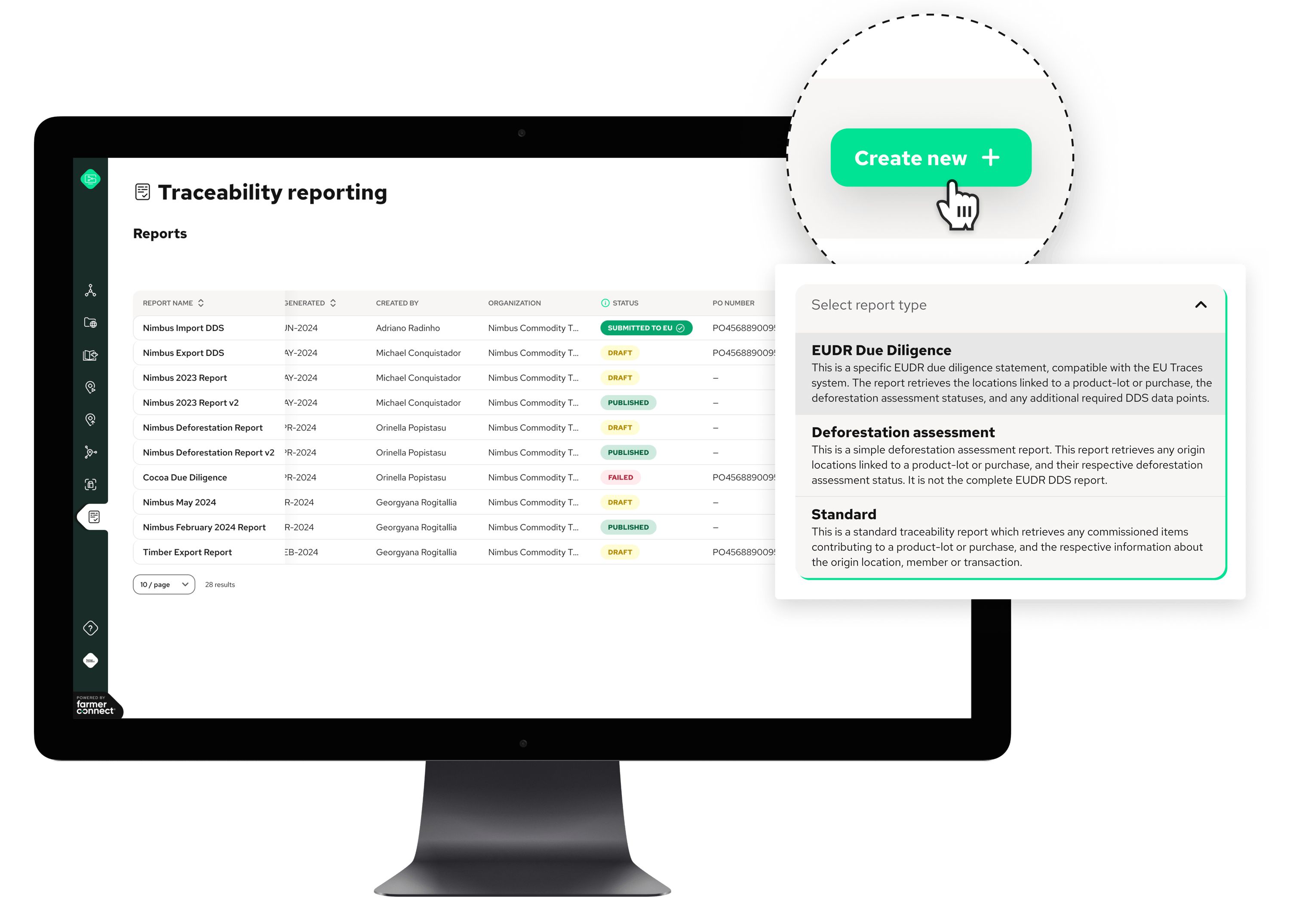 farmer connect : EUDR compliance traceability solutions