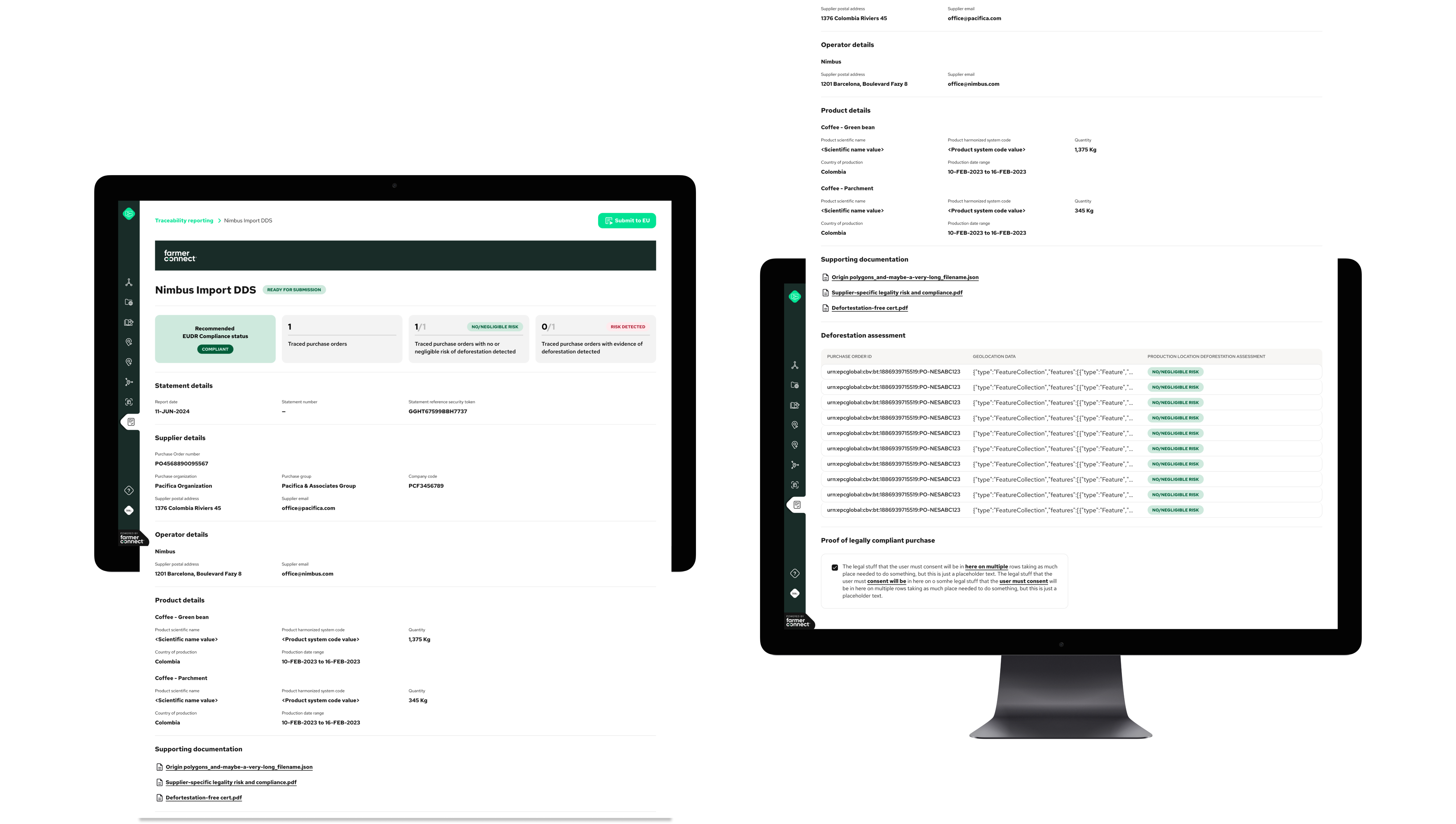 farmer connect: Traceability and compliance solutions